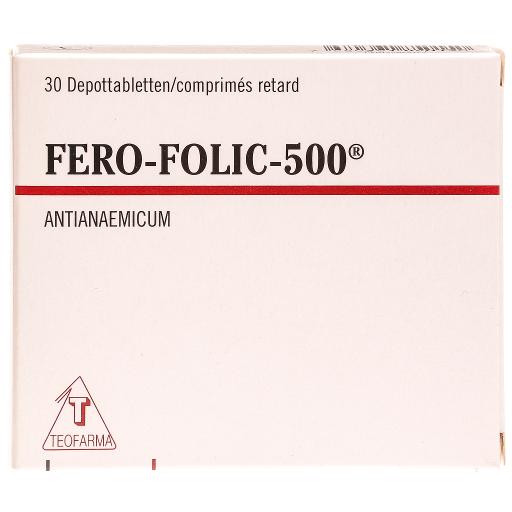 Fero Folic 500, Eisen- und Folsäuremangel | abilis.ch