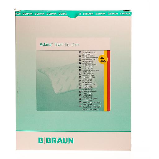 Askina Foam Schaumstoff Wundauflage 10x10cm 10 Stück | abilis.ch