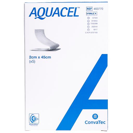 Aquacel Hydrofiber Tamponaden 2x45cm 5 Stück | abilis.ch